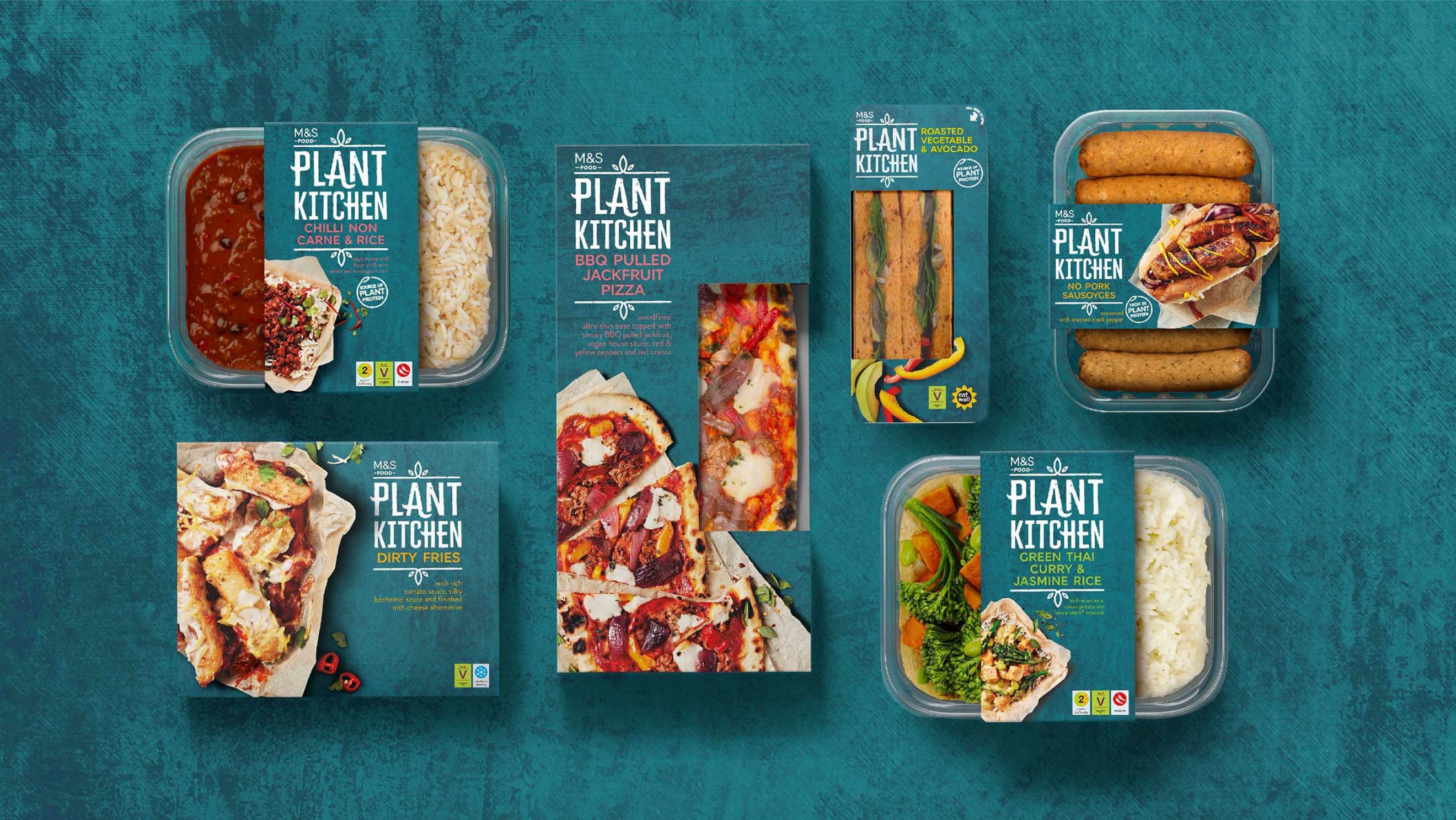 Brand Identity & Packaging Design for M&S Plant Kitchen